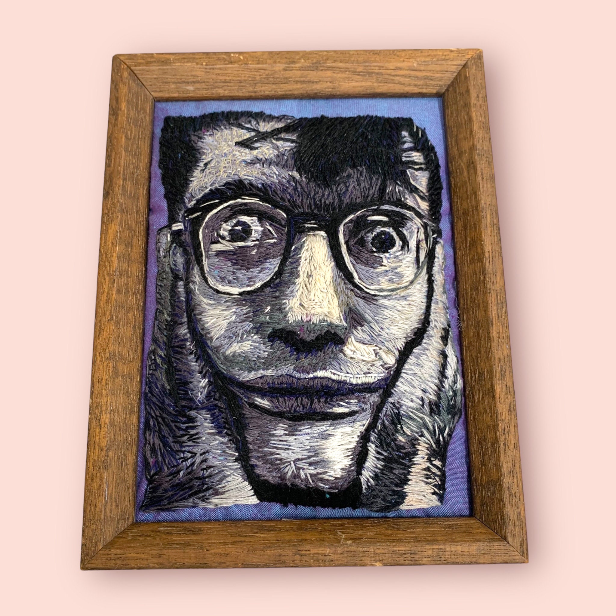 Devo/ Mark Mothersbaugh /boojiboy /fan Art Thread Painting /fiber Art ...