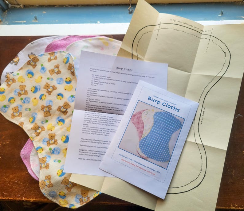 Contour Burp Cloth Pattern - Etsy