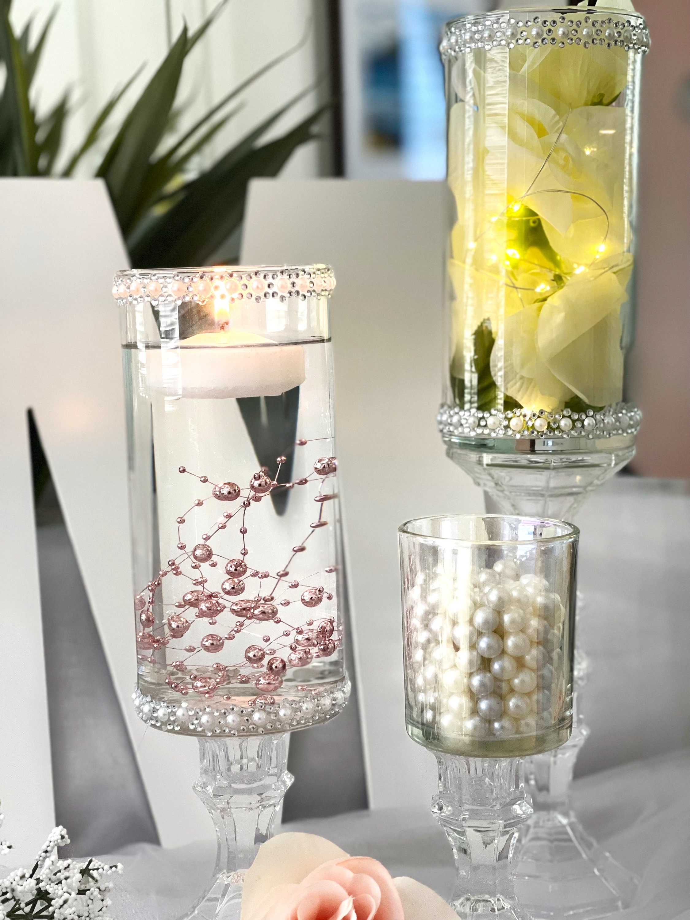 Wedding Centerpiece for Tables Home Decor Elegant Table - Etsy