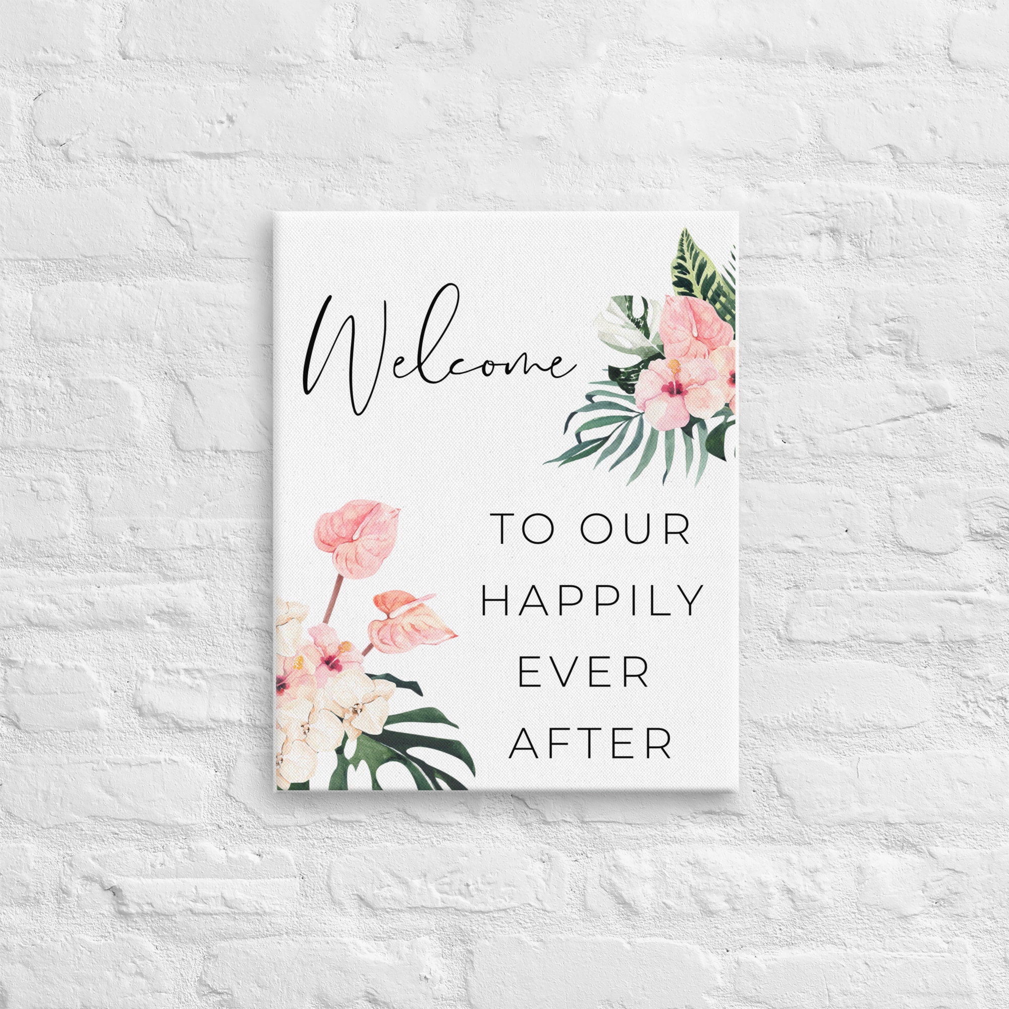 Welcome to Our Happily Ever After Sign for Wedding Reception and ...