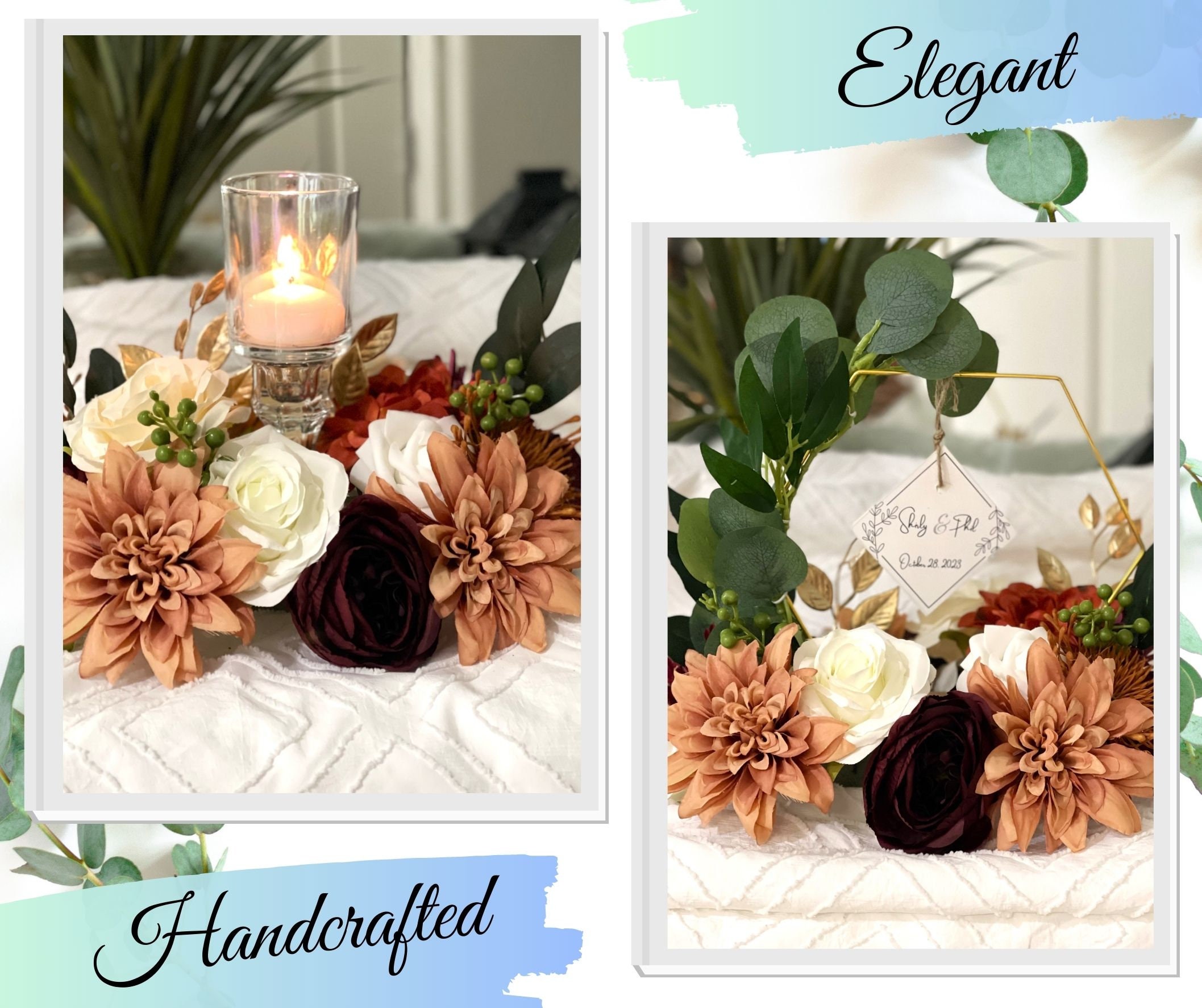 Personalized Wedding Centerpieces, Centerpiece With Couple Names ...
