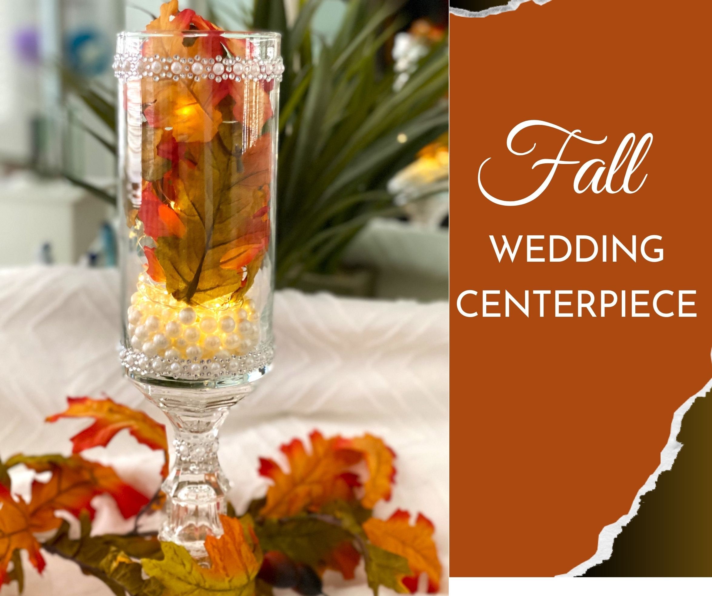 Fall Wedding Centerpieces Wedding Centerpieces for Tables Centerpieces for Wedding With Lights Wedding Table Decorations Fall Wedding Etsy