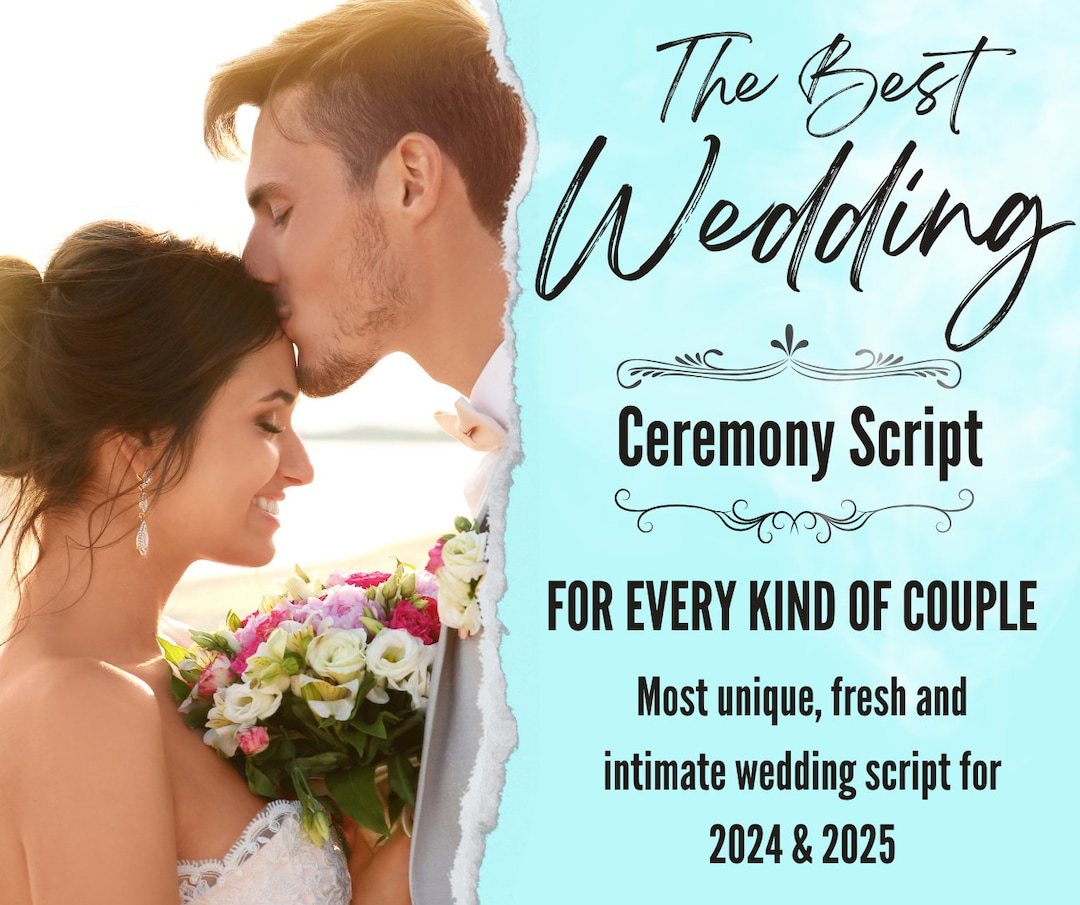 Wedding Ceremony Script, Unique Wedding Script, Beautiful Modern Script ...