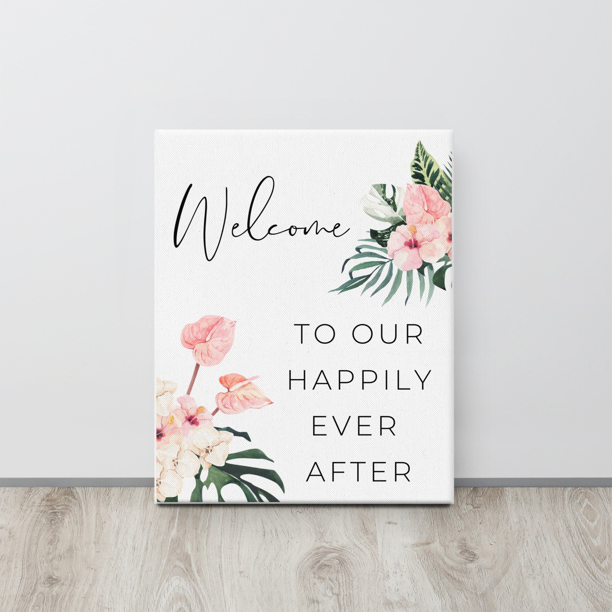 Welcome to Our Happily Ever After Sign for Wedding Reception and ...