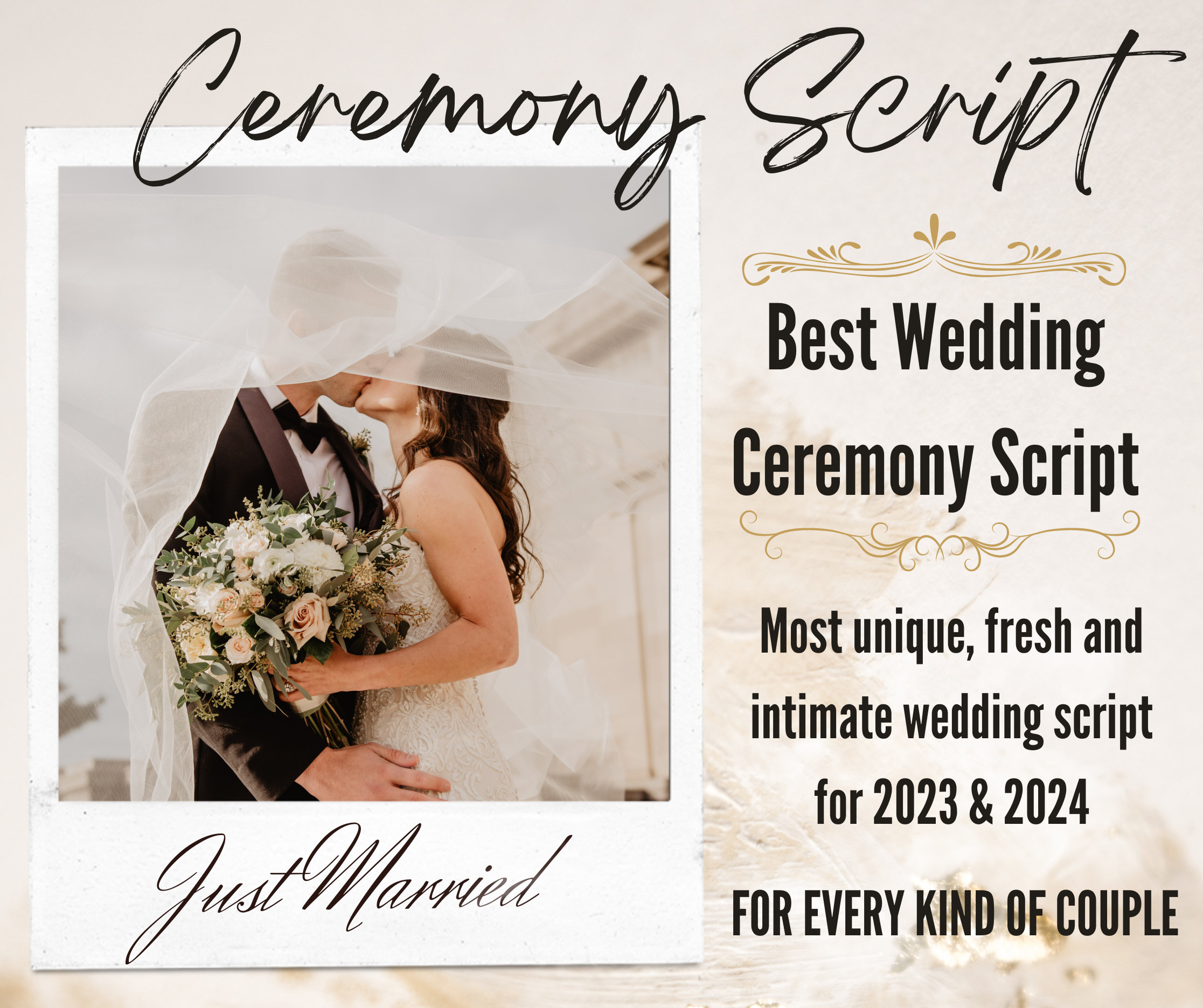 Wedding Ceremony Script Unique Wedding Script Beautiful Etsy