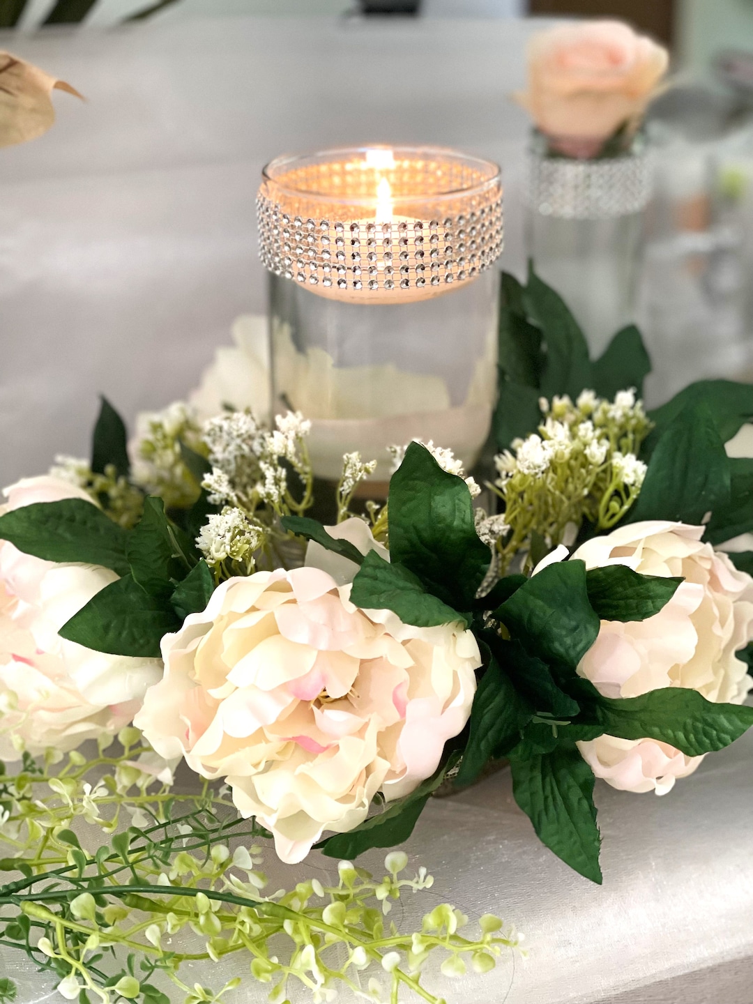 Wedding Centerpiece for Tables, Floating Candle Centerpiece, Elegant ...