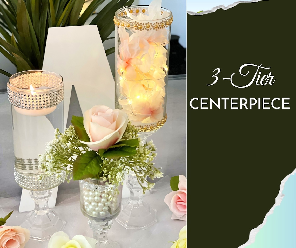 Bulk Wedding Centerpieces Personalized Glass Wedding - Etsy
