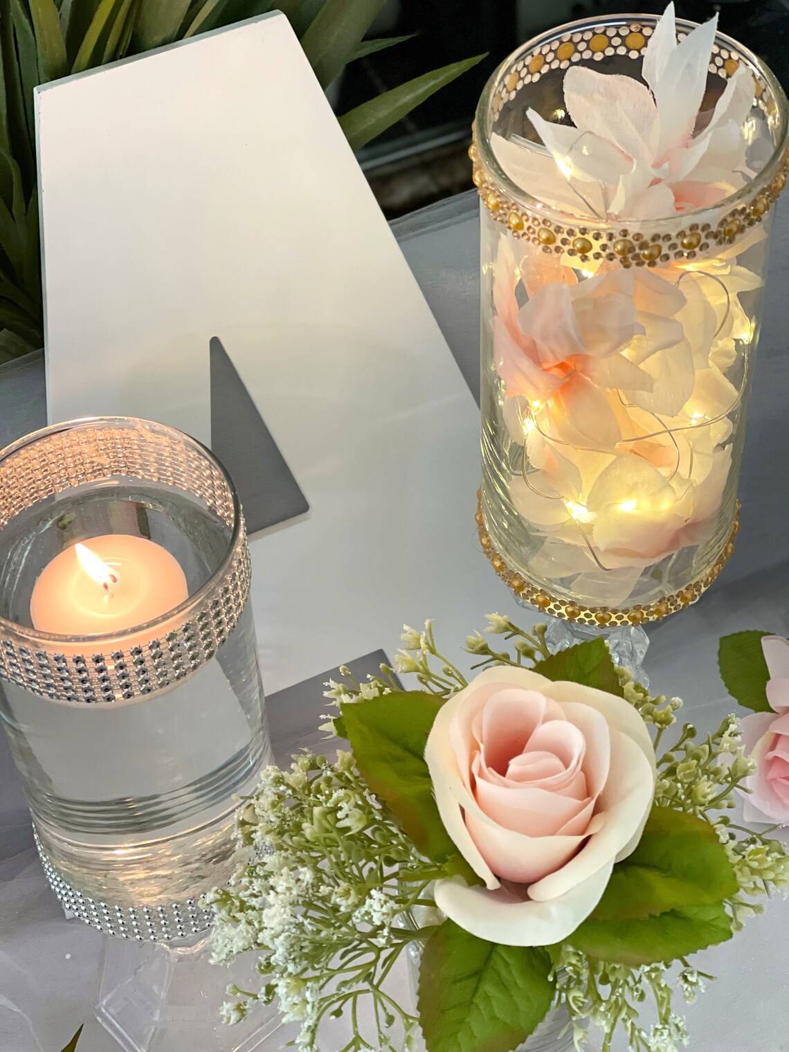 Wedding Centerpiece for Tables Home Decor Elegant Table - Etsy