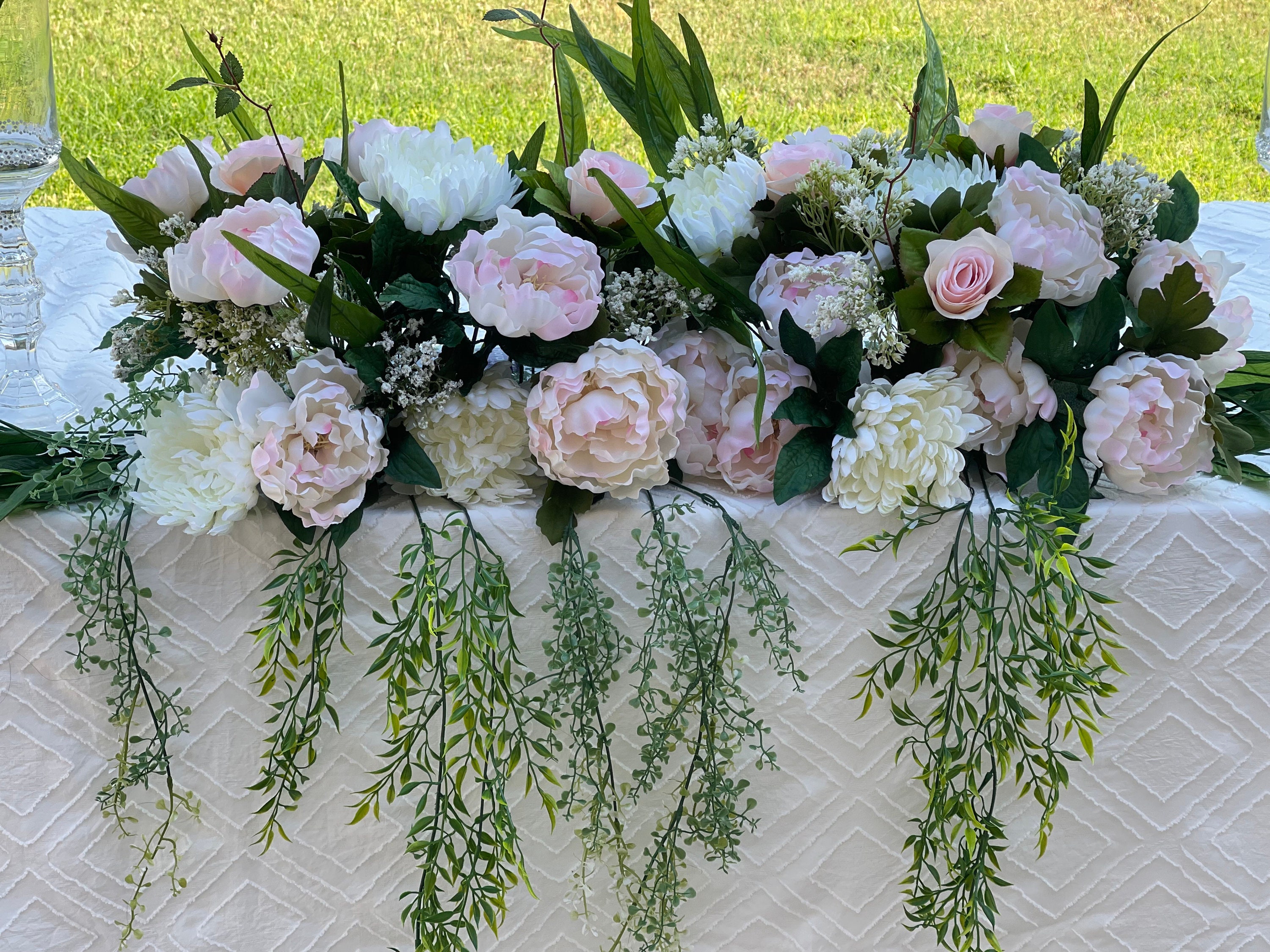 Sweetheart Table Wedding Centerpiece, Elegant Centerpiece for Wedding ...