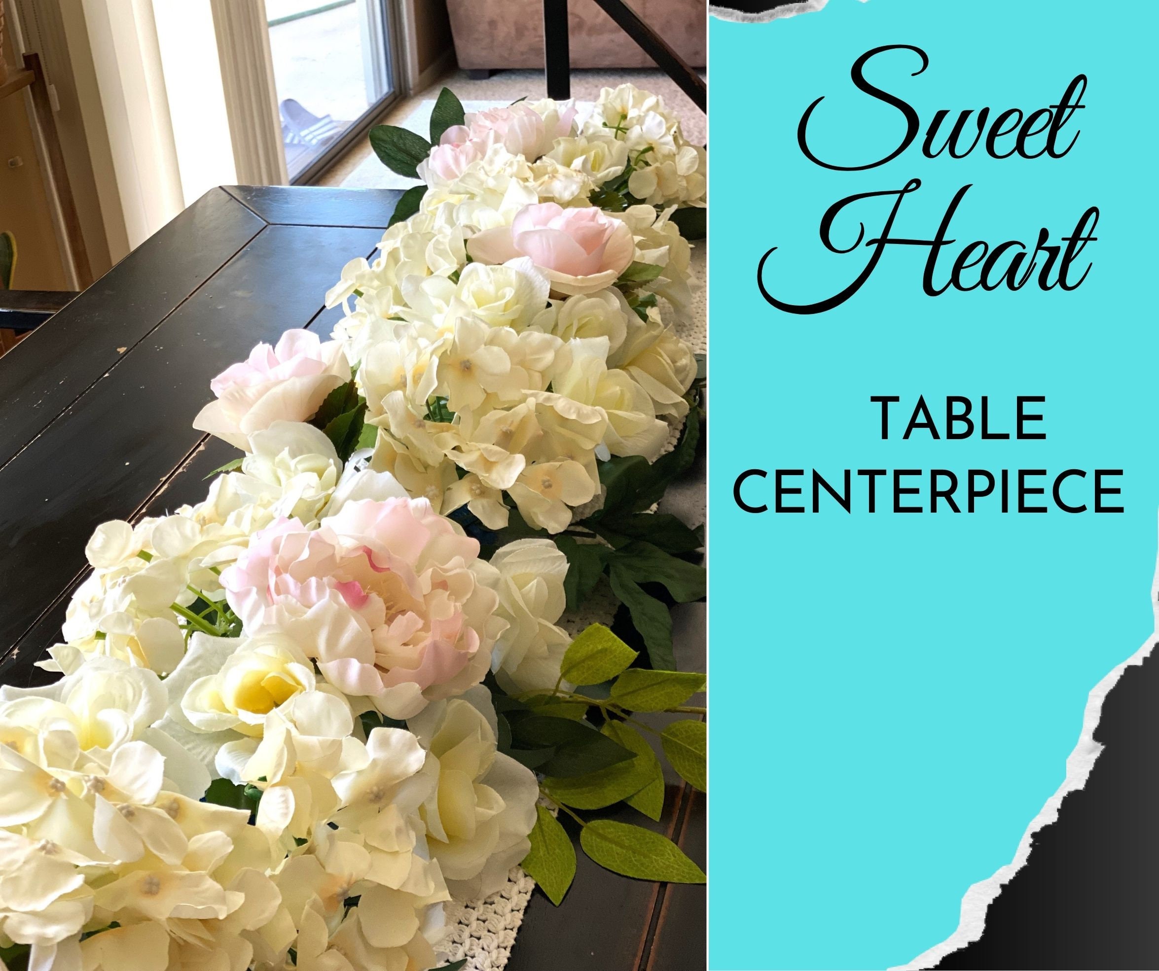 Sweetheart Table Wedding Centerpiece, Elegant Centerpiece for Wedding ...