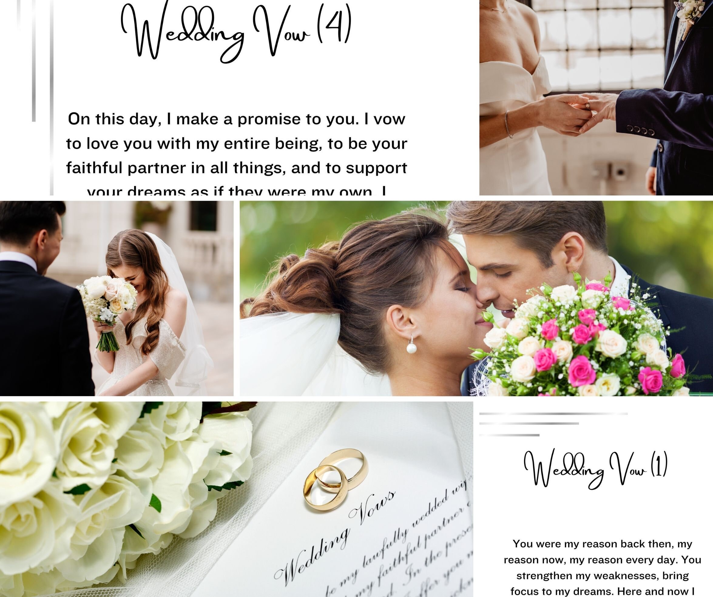 Vows, Wedding Vows, Timeless Meaningful Wedding Vows, 32 Unique ...