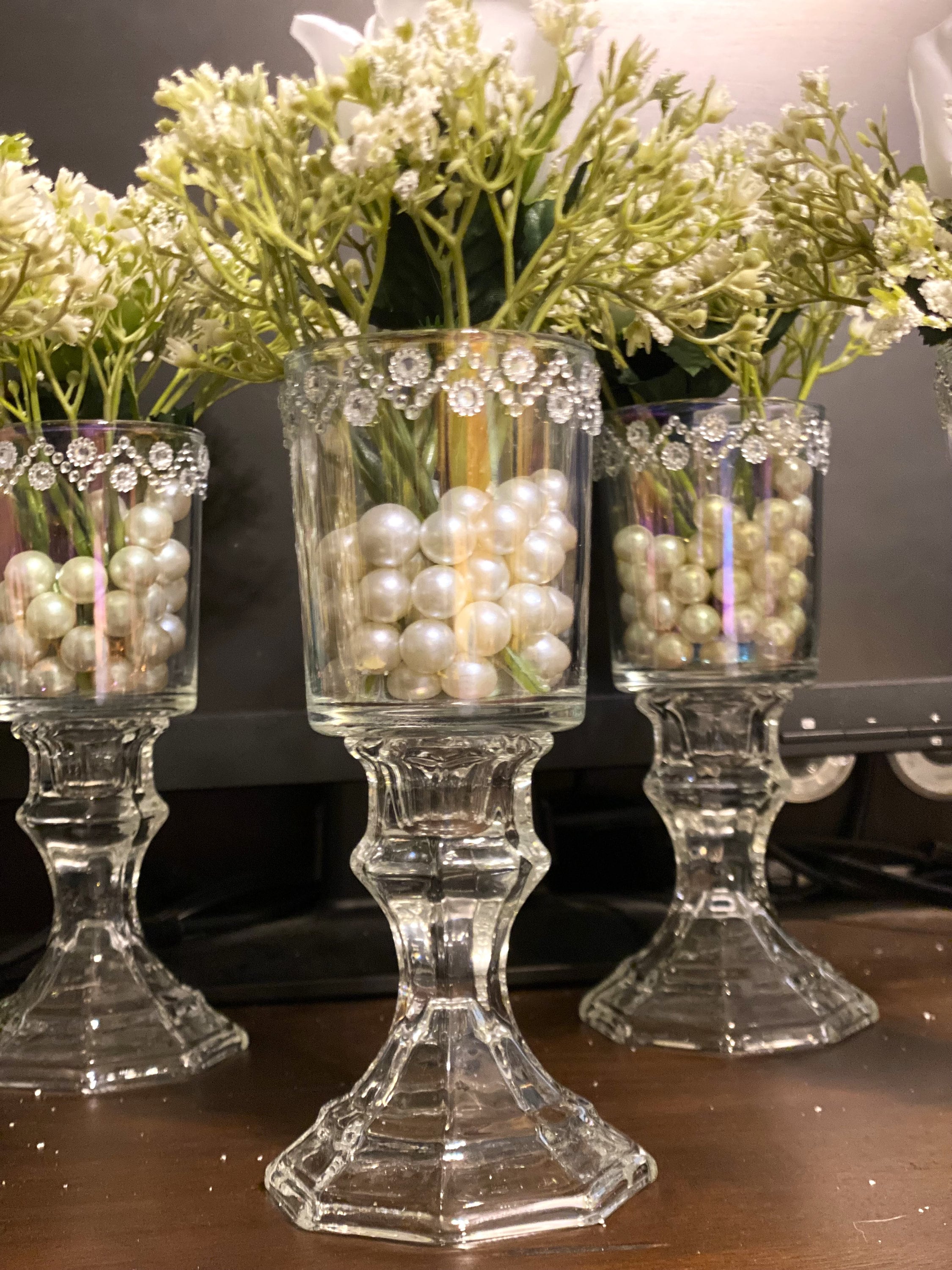 Bulk Wedding Centerpieces, Personalized Glass Wedding Centerpiece ...