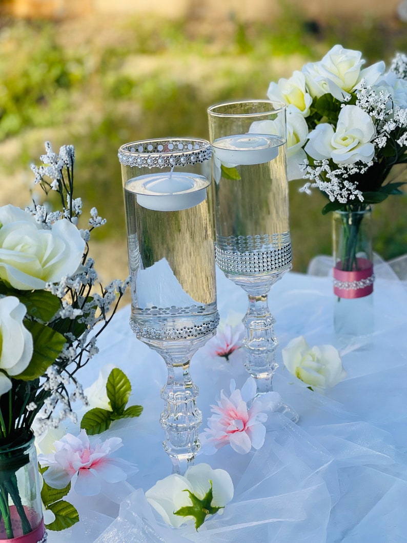 Bulk Personalized Wedding Centerpieces, Glass Centerpiece for Floating ...