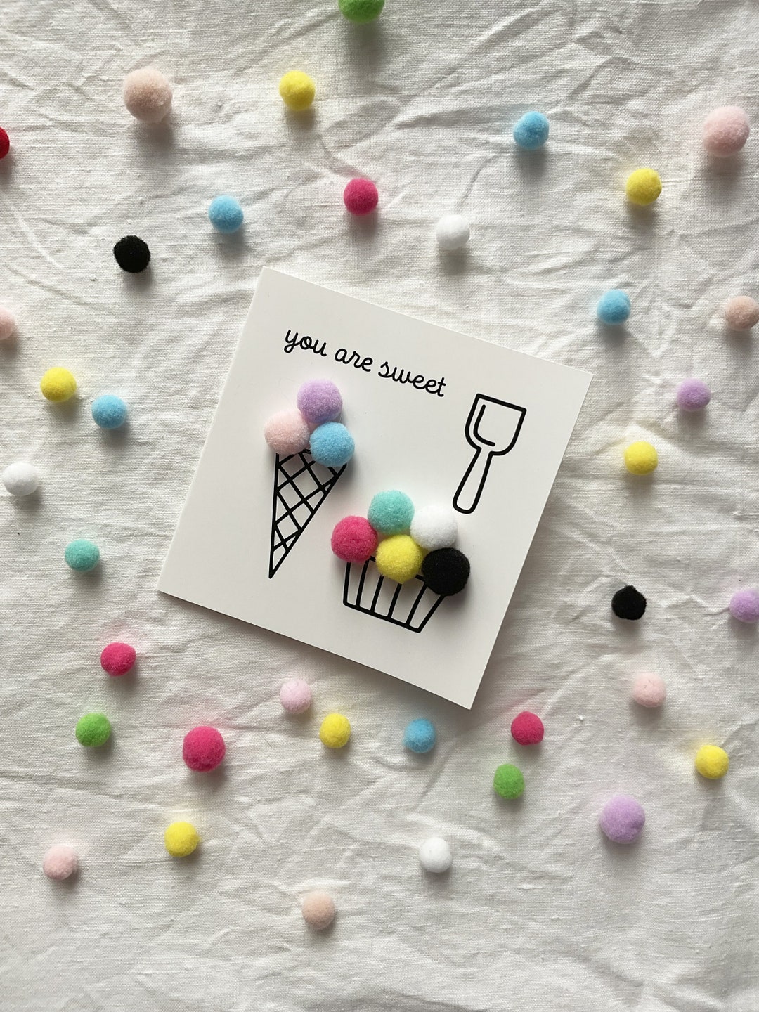 PON PON Cards - Etsy