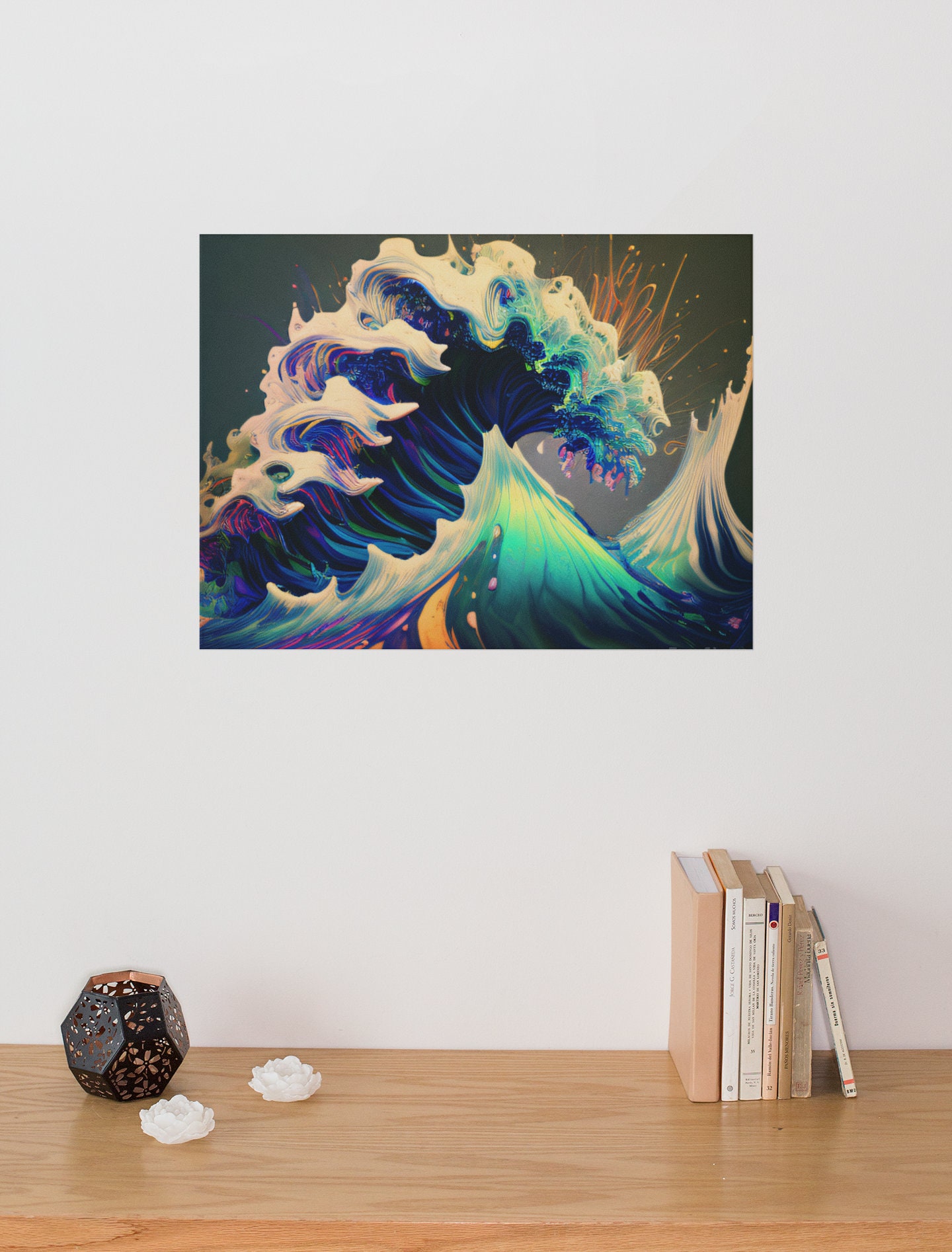 Phantasmic Wave - Hokusai Inspired - (4 PNG Sizes) | Original AI Art ...
