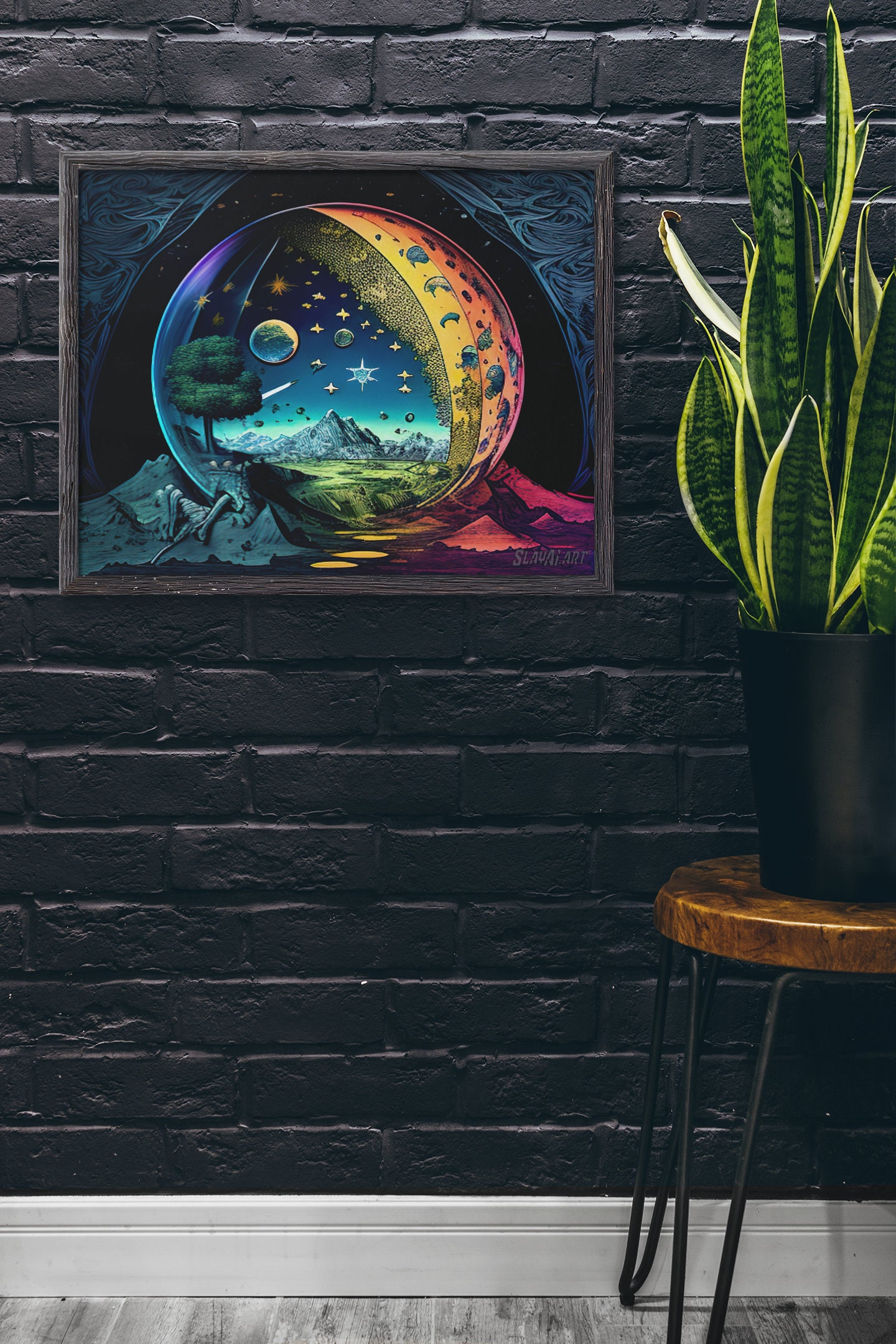 Spherical Firmament - (4 PNG Sizes) | Original AI Art | Digital ...