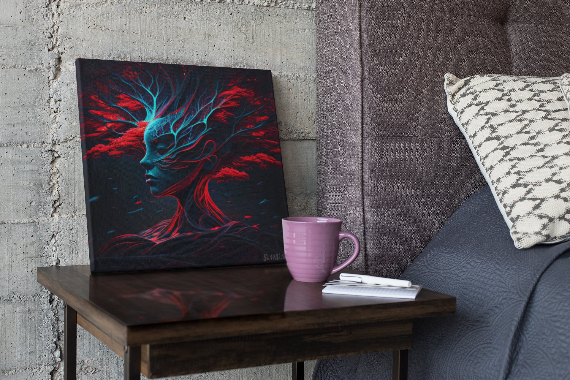 Scarlet Dream - (4 PNG Sizes) | Original AI Art | Digital Download ...