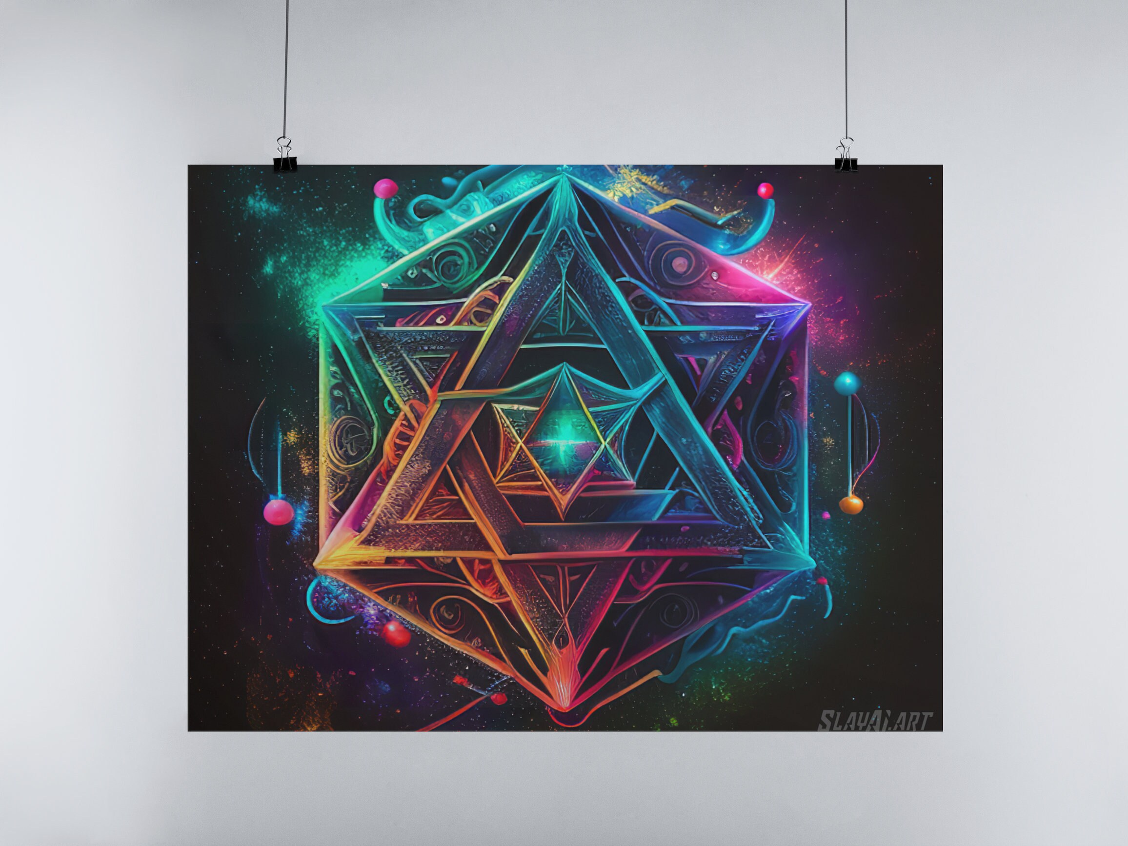 Merkaba Vision - (4 PNG Sizes) | Original AI Art | Digital Download ...