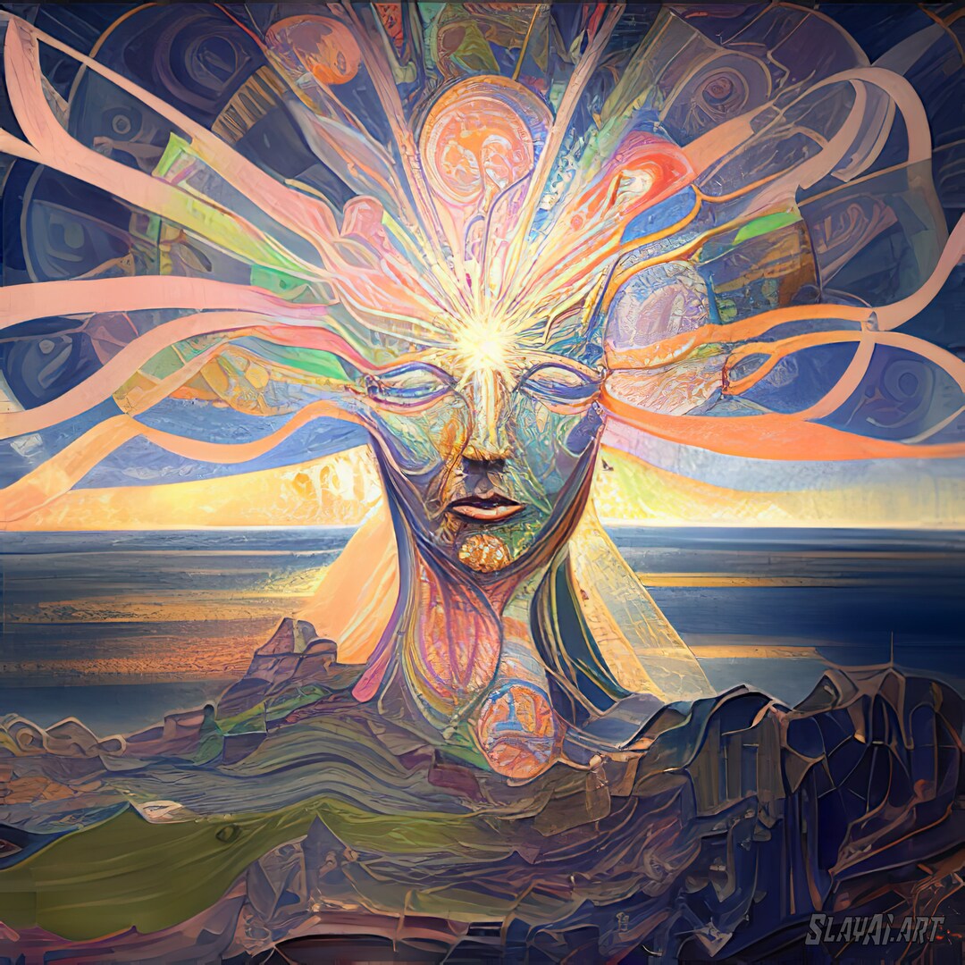 3rd Eye Sunrise - (4 PNG Sizes) | Original AI Art | Digital Download ...