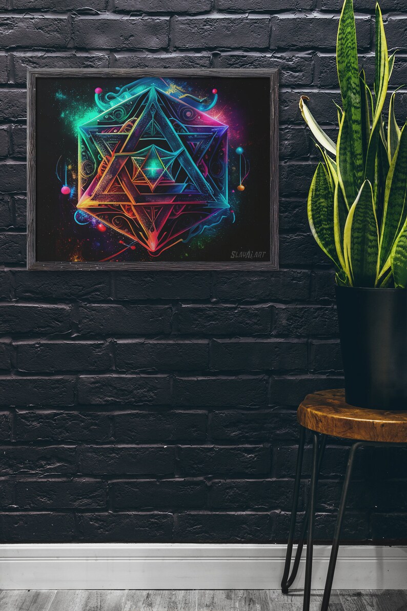 Merkaba Vision - (4 PNG Sizes) | Original AI Art | Digital Download ...