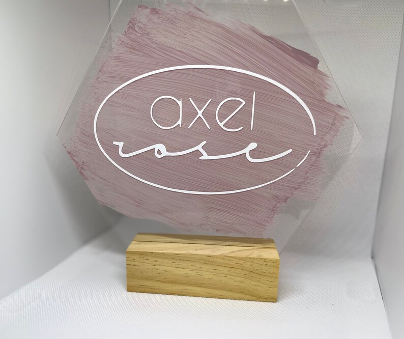 Personalized Acrylic Table Sign - Etsy