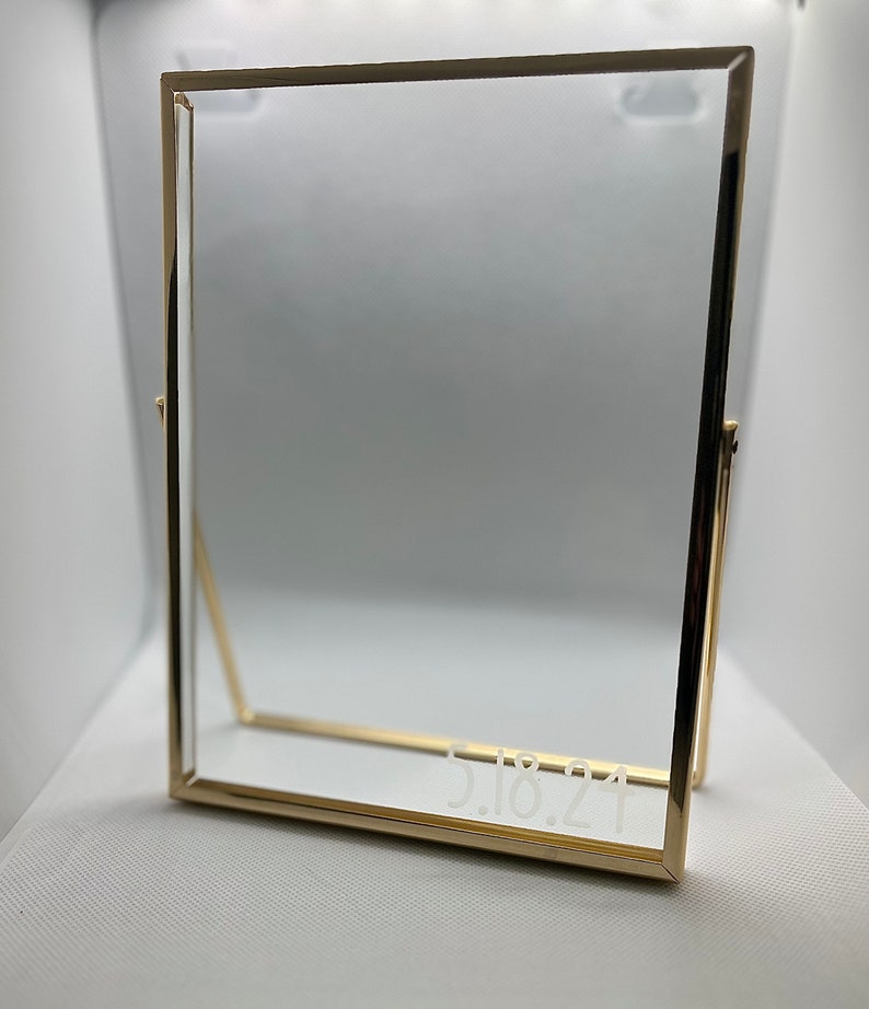 Etched Glass Picture Frame - Etsy