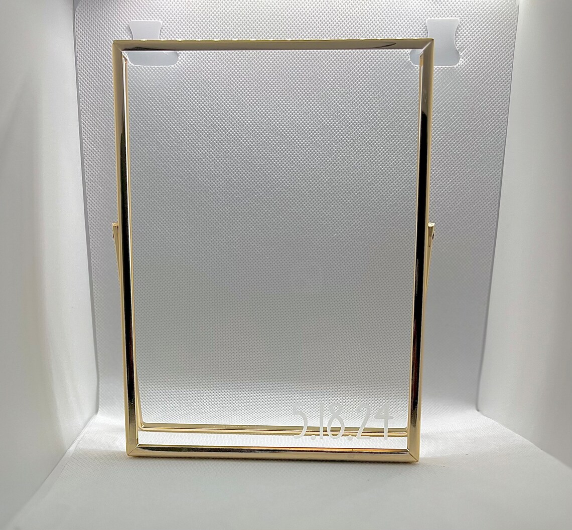 Etched Glass Picture Frame - Etsy