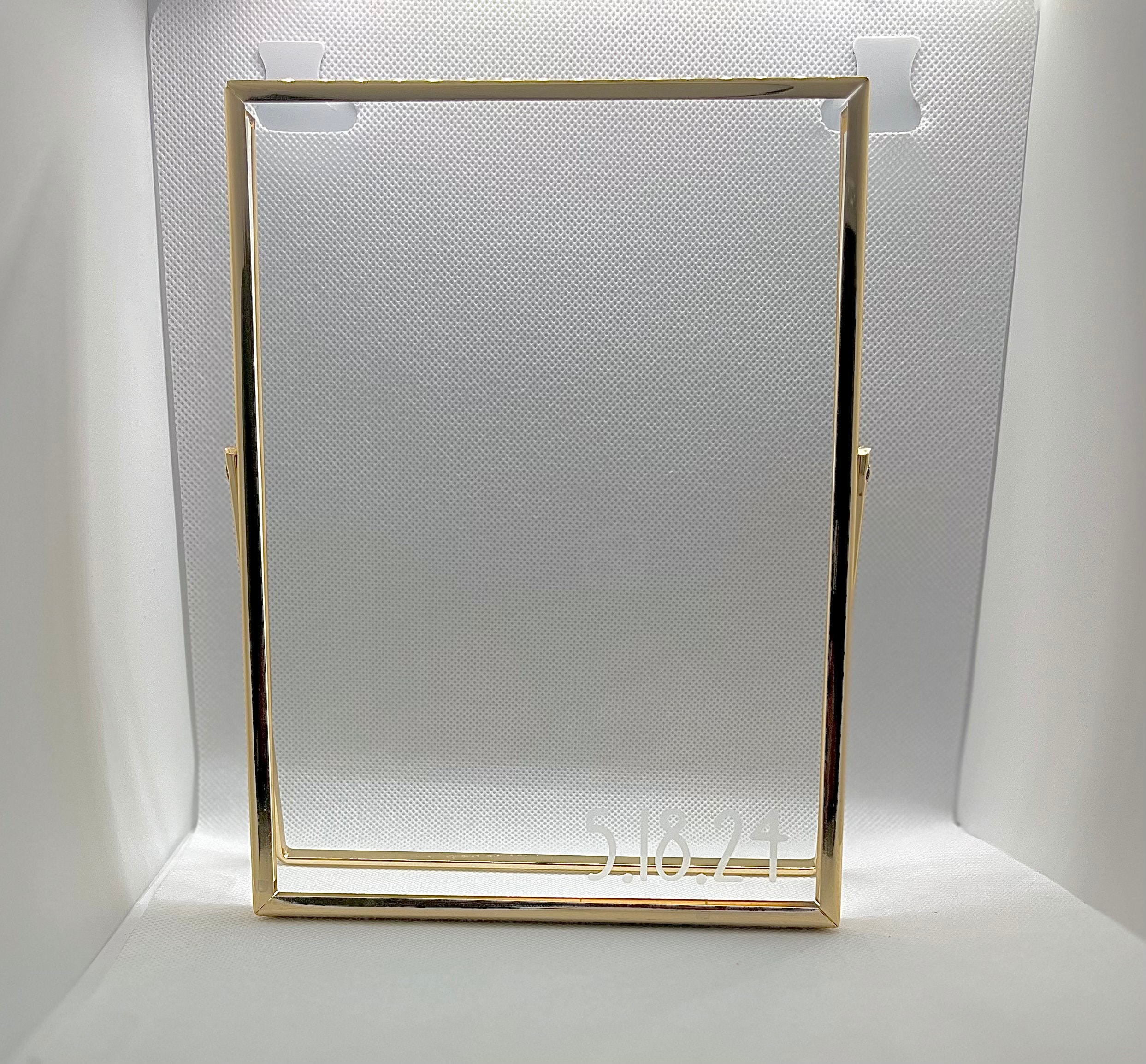 Etched Glass Picture Frame - Etsy