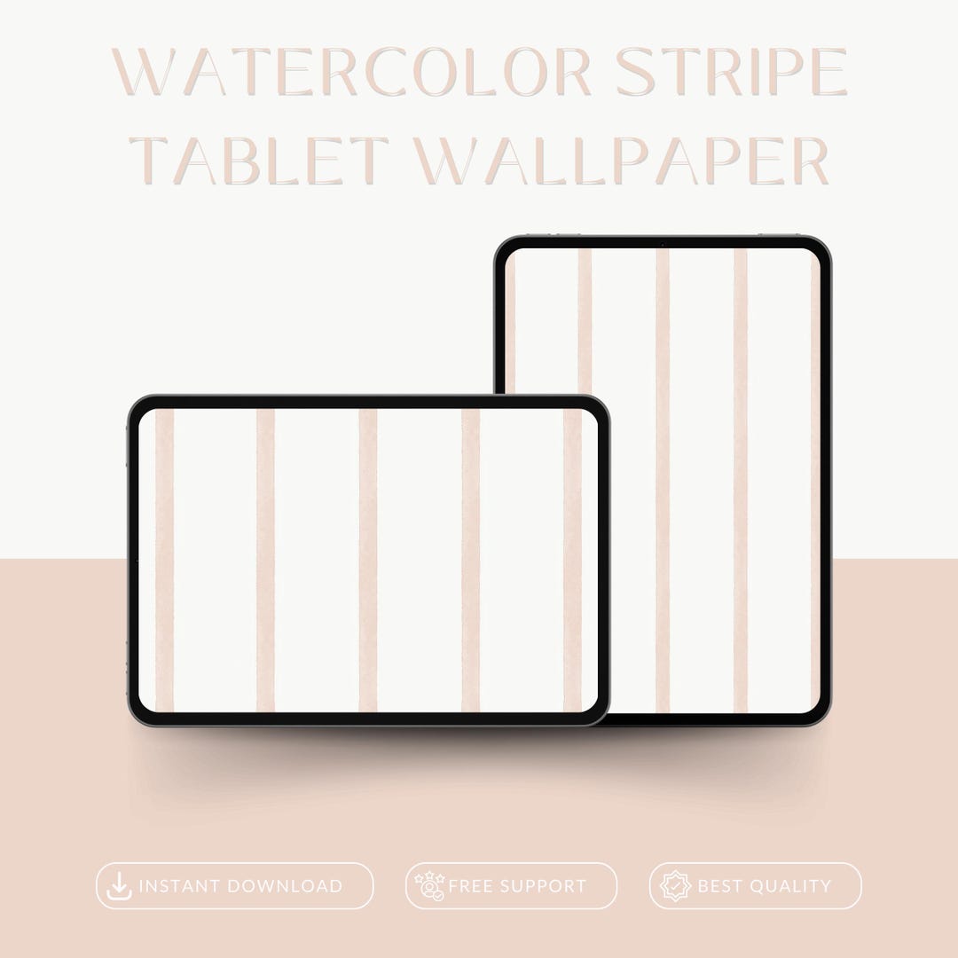 Watercolor Stripe Smart Tablet Wallpaper | Ios Android Samsung iPad ...