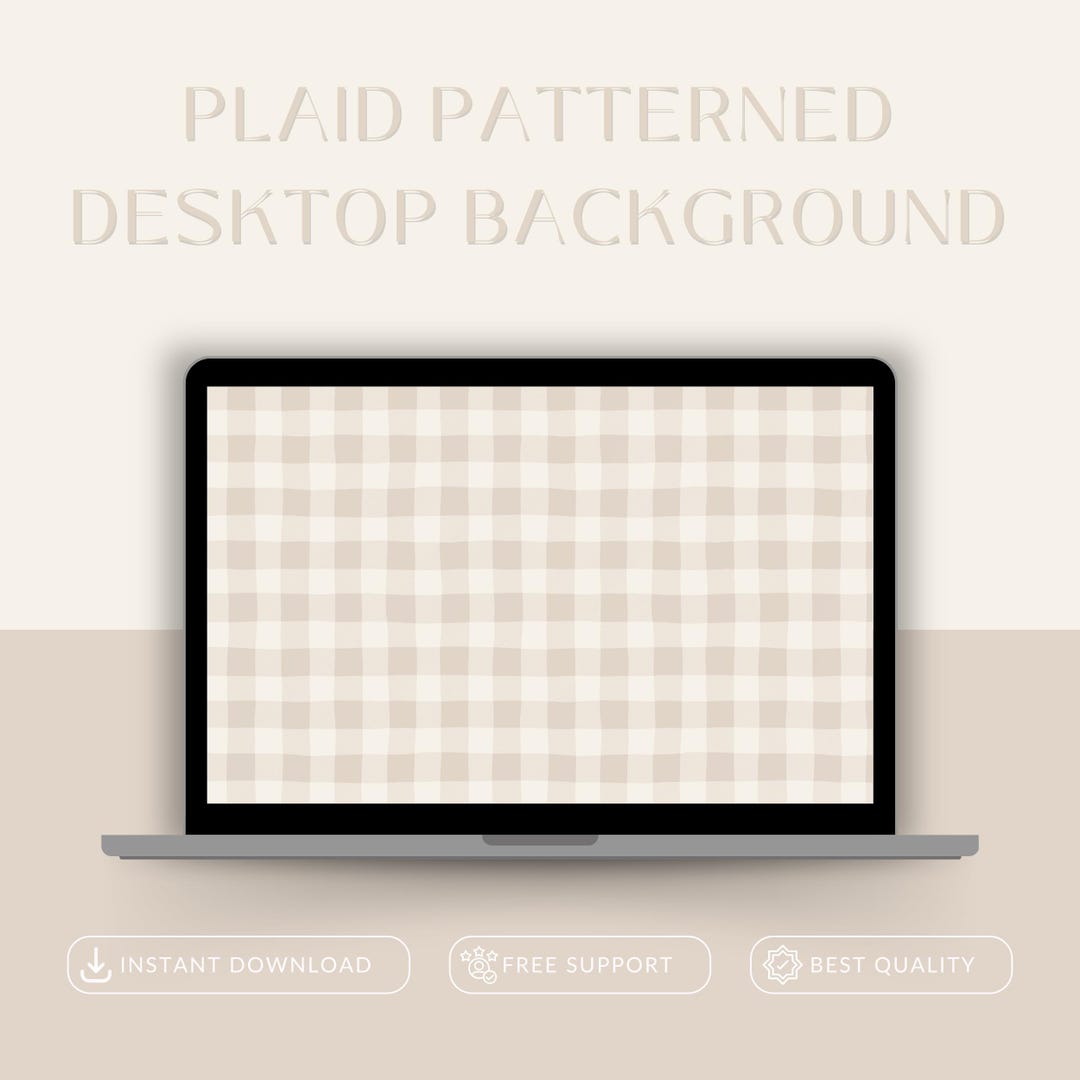 Autumn Plaid Patterned Desktop Wallpaper | MacBook PC Computer Fall ...