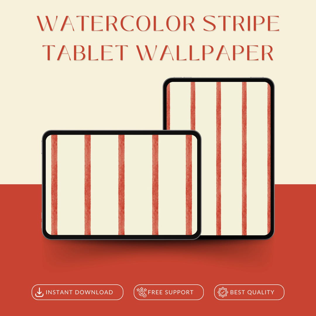 Watercolor Stripe Smart Tablet Wallpaper Ios Android Samsung iPad ...