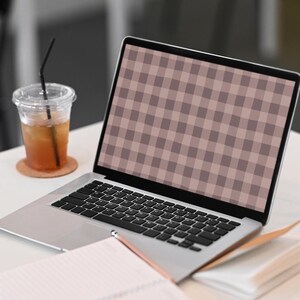 Autumn Plaid Patterned Desktop Wallpaper MacBook PC Computer Fall ...