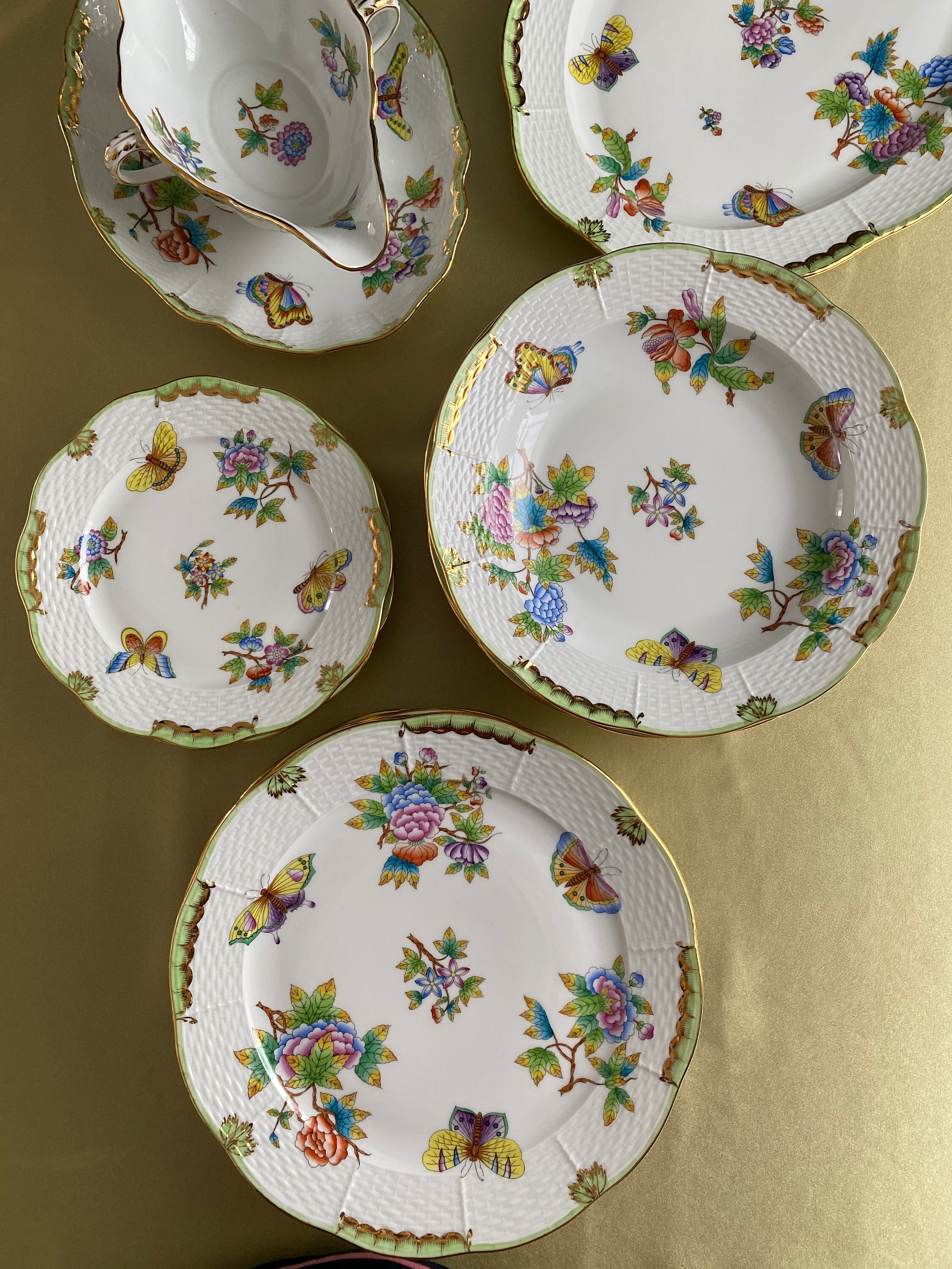 Herend Queen Victoria Full Dinner Set 6 Persons - Etsy