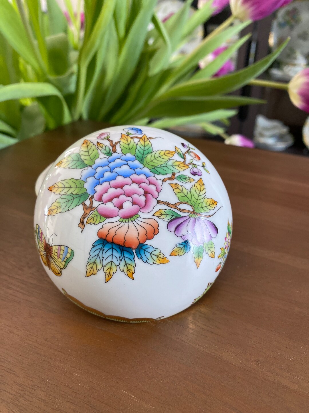 HEREND Bonbonniere Queen Victoria Pattern - Etsy