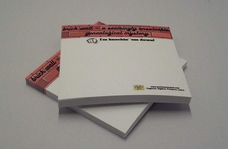 Genealogy Brick Wall Post-it Note® - Etsy