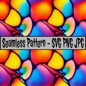 Seamless Rainbow Cells Pattern, SVG, PNG, JPG, Digital Cut File, Commercial Use, Instant ...