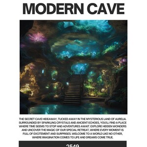 Modern Cave Fantasy Art Decorative Wall Posters, Printing Decoration ...
