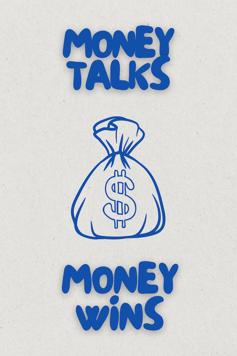 Money Bag Office Decorer Poster, Room Sets Print Decorating Wall Arts ...