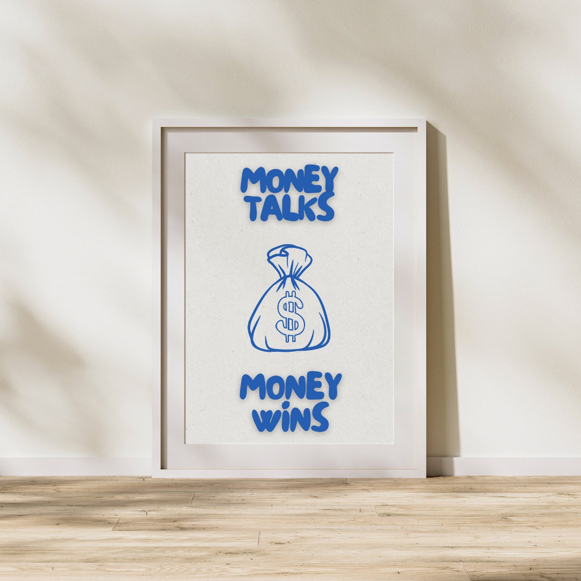 Money Bag Office Decorer Poster, Room Sets Print Decorating Wall Arts ...