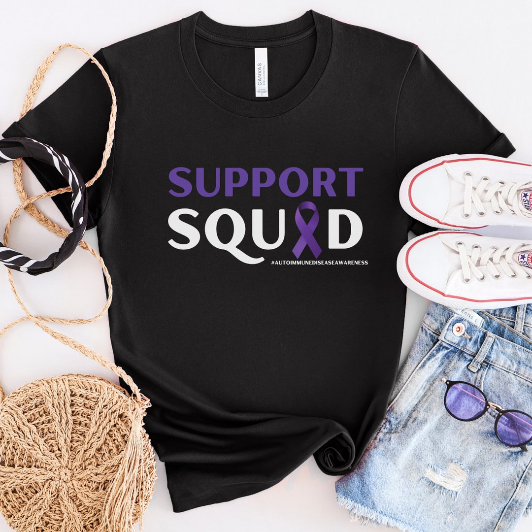 Support Squad Autoimmune Disease Awareness T-shirt, Rare Disease ...