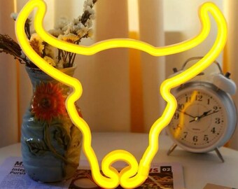 Longhorn Texas Neon Sign - Etsy