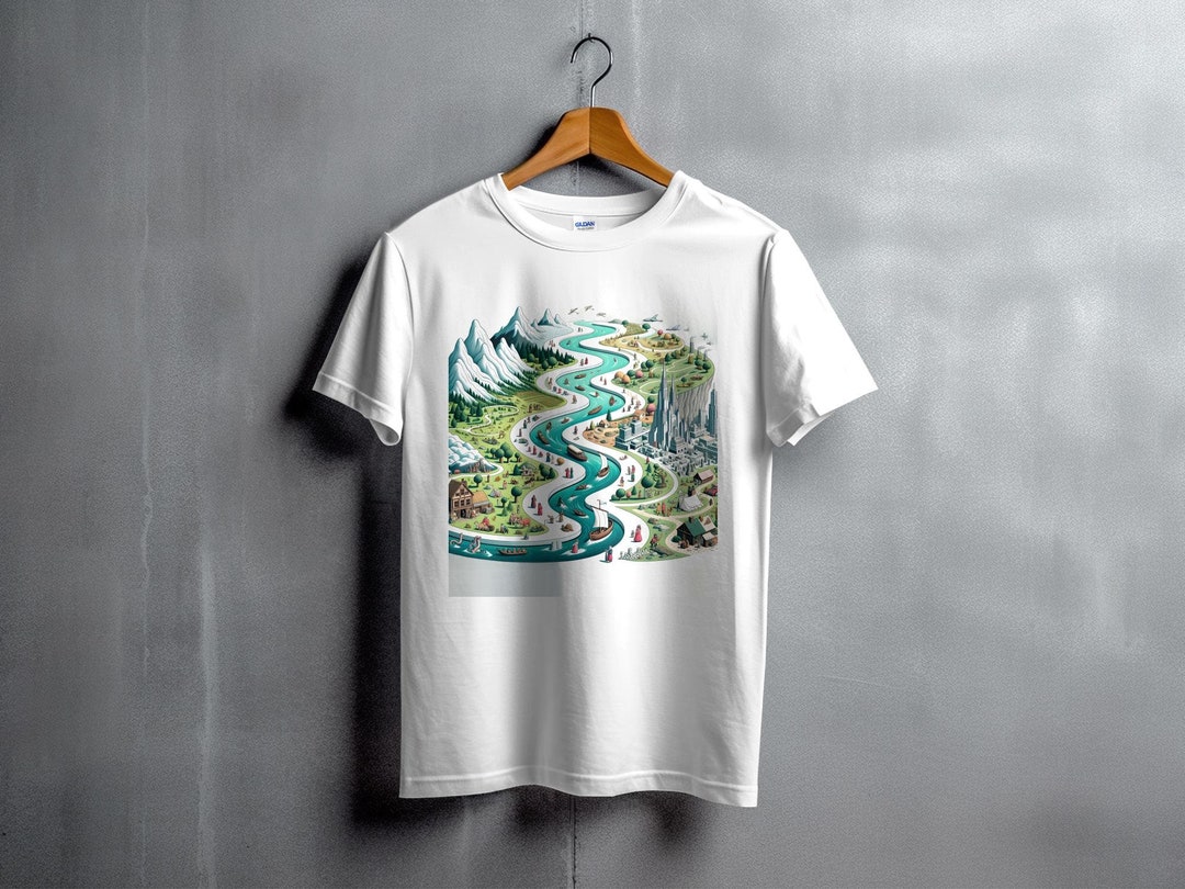 M.C. Escher Surreal Morphing Geometric T-shirt, Unisex T-shirt ...