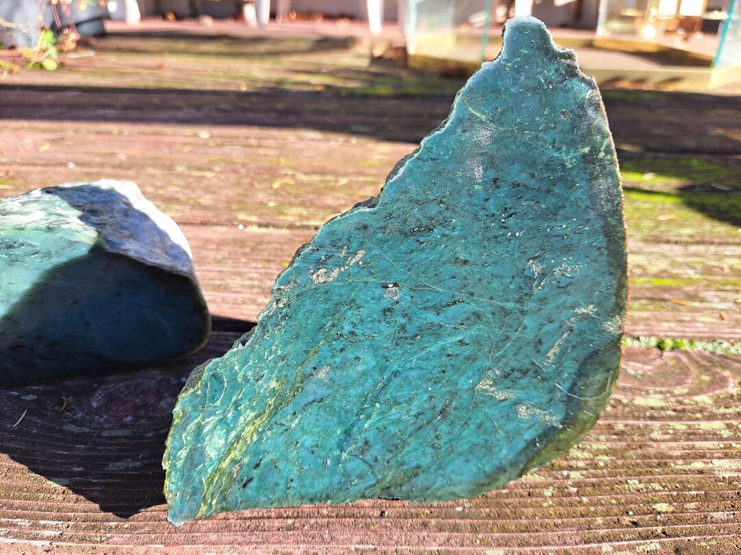5.5lbs Washington Teal Blue Nephrite Jade With Rare Pyrite - Etsy