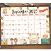 Editable Fillable September 2025 Calendar for Autumn, Fall, Back to ...