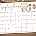 EDITABLE September 2024 Calendar, Printable Autumn Classroom Planner ...