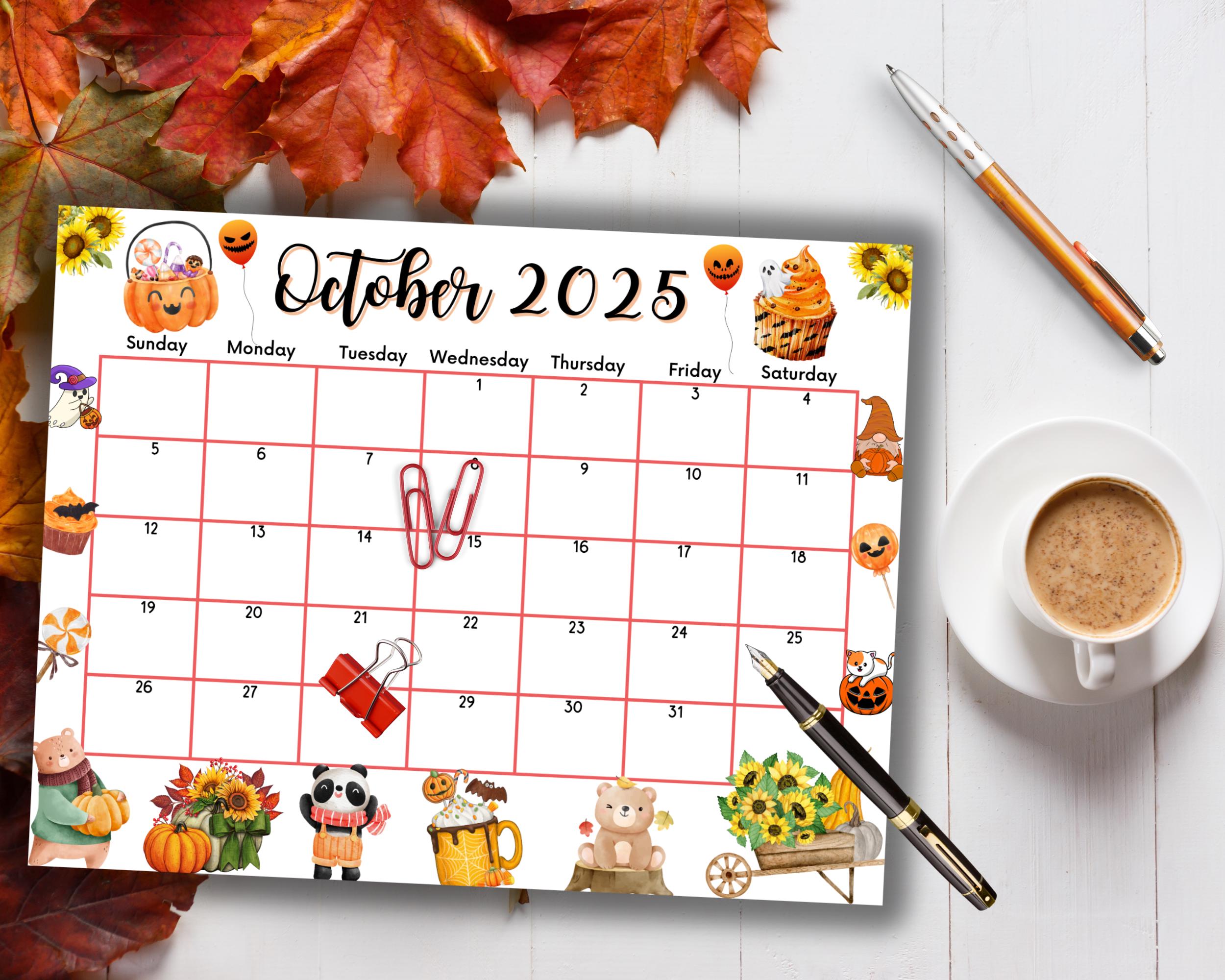 Editable Fillable Monthly Calendar 2025 Bundle From January to December ...