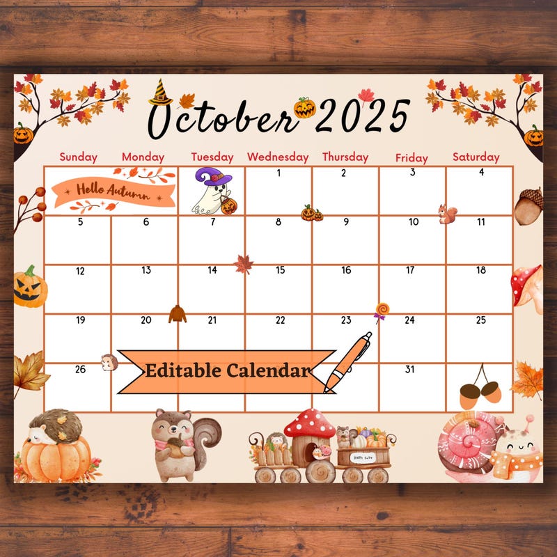 Halloween Calendar - Etsy