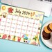 Editable Fillable July 2024 Calendar for Joyful Summer, Relaxing ...