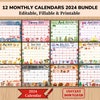 Editable Fillable July 2024 Calendar for Happy Summer, Printable ...