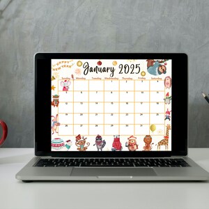 Editable Fillable January 2025 Calendar for Happy New Year, Printable ...